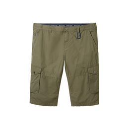 Tom Tailor Herren Plus - Overknee Shorts, grün, Uni, Gr. 46