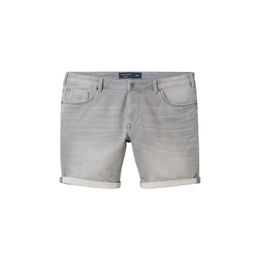 Tom Tailor Herren Plus - Jeansshorts, grau, Uni, Gr. 46