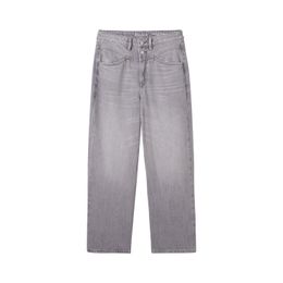 Tom Tailor Damen Culotte Jeans mit TENCEL™ Lyocell, grau, Uni, Gr. 26/28