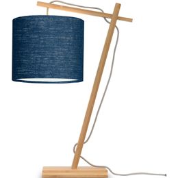 Good&Mojo Tischleuchte GOOD&MOJO "Andes" Lampen Gr. Ø 15 cm Höhe: 46 cm, blau (dunkelblau) Designlampe Tischlampen