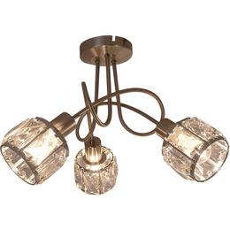 Näve LED Deckenspot NÄVE "Josefa" Lampen Gr. 3 flammig, Höhe: 24 cm, grau (stahlgrau) LED Deckenspots