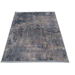 Teppich Gallery M BRANDED BY MUSTERRING "MODENA" Teppiche Gr. B/L: 120 cm x 170 cm, 8 mm, 1 St., grau (grau, blau) Esszimmerteppiche