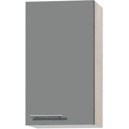 Hängeschrank Optifit "Bern" Schränke Gr. B/H/T: 40 cm x 70,4 cm x 34,9 cm, 1 St., grau (basaltgrau, akaziefarben) Hängeschränke