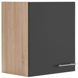 Hängeschrank Optifit "Kalmar" Schränke Gr. B/H/T: 50 cm x 58 cm x 35 cm, 1 St., grau (anthrazit) Hängeschränke