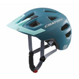 Cratoni Kinder-Fahrradhelm Maxster Pro steel/blau matt