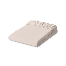 Tchibo Jersey-Spannbettlaken - Beige - 100% Baumwolle