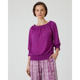 Pfeffinger Chiffonbluse mit Carmenausschnitt