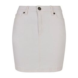 Urban Classics Jerseyrock Urban Classics Damen Ladies Organic Stretch Denim Mini Skirt (1-tlg), weiß