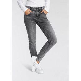 Herrlicher Slim-fit-Jeans PEPPY SLIM POWERSTRETCH Normal Waist, grau