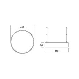 Brumberg Biro Circle direkt, Ø 45 cm, on/off, weiß, 3000 K