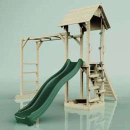 Spielturm Lund aus Holz in Grün, - Grün - Polarplay