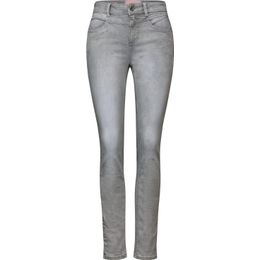 Street One Jeanshose "York", High Waist, Slim Fit, für Damen, grau, 32/28