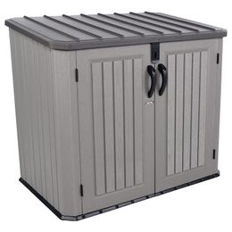 Lifetime Kunststoff Mülltonnenbox & Geräteschrank Phil 2x240 L Grau 94x146x128 cm