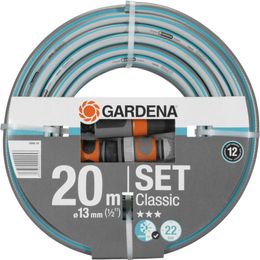 Gardena - Schlauch Classic 20 m mit Systemteile 13 mm (1/2), 20 m Bewässerungssysteme