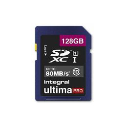 Integral - 128GB ultimapro sdhc/xc 80MB class 10 uhs-i U1 Speicherkarte sd Klasse 10