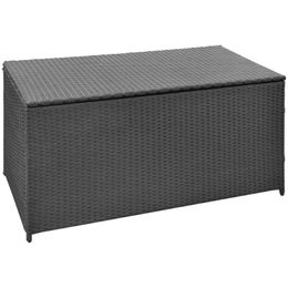 Garten-Auflagenbox Schwarz 120x50x60 cm Poly - Schwarz - Prolenta Premium