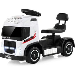 Costway - 6V Elektroauto für Kinder, Kinderfahrzeug mit höhenverstellbarem Sitz, kinderauto mit Lichtern & Musik & Hupe, Elektrofahrzeug für Kinder