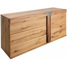 Massivmöbel24 Sideboard Wildeiche / Zerreiche 160x45x75 natur geölt new amsterdam 10 - natur