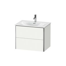 Duravit XSquare Waschtischunterbau wandhängend 71,0x 47,8 cm, 2 Schubkästen, für Waschtisch Viu 234473, Farbe (Front/Korpus): Taupe Matt - XS432309191