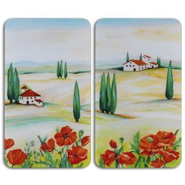 Glasabdeckplatte Abdeckplatten Herdabdeckplatte Universal Toscana 2er - Wenko