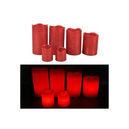 Online-Fuchs LED-Kerze 4 + 2er Set LED Kerzen aus Echtwachs mit Timer und Fernbedienung (Champagner