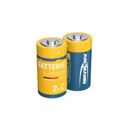 Ansmann AG 2x X-Power Alkaline Batterie Baby C / LR14 Batterie