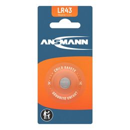 Ansmann AG Alkaline Knopfzelle LR43 / LR1142 / AG12 Knopfzelle