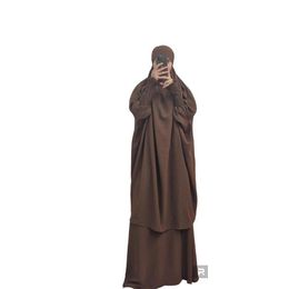 HELLO MISS Maxikleid Islamische Abaya Jilbab Set 2 Teilig Oberteil & Rock Khimar