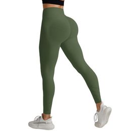 ZWY Seamless Leggings Leggings Damen High Waist Push Up Scrunch (1-tlg) figurformend (1-tlg) Blickdicht Leggins mit Bauchkontrolle für Sport Yoga Gym