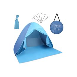 Randaco Strandmuschel Strandmuschel Camping UV 50+ Windschutz Wasserfest Premium Wurfzelt