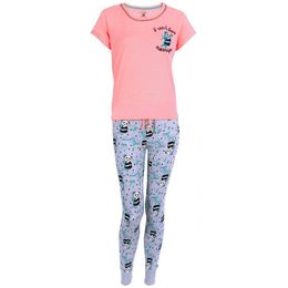 Sarcia.eu Pyjama Neonfarben-graues Pyjama/Schlafanzug Panda S