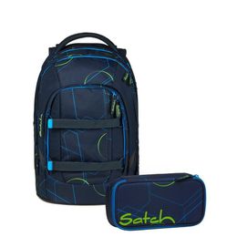 Satch Schulranzen Schulrucksack-Set PACK Blue Tech 2-teilig (2-teilig)