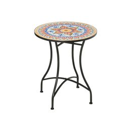 Outsunny Gartentisch Beistelltisch mit Mosaikplatte (Bistrotisch