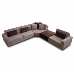 JVmoebel Ecksofa Modernes L-Form Sofa Wohnzimmer Polstercouch Stoffsofa Designer