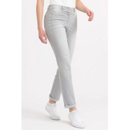 Recover Pants Straight-Jeans mit Reißverschluss und Knopf