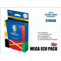 Topps Sammelkarte UEFA EURO 2024 Sticker Mega Eco Pack Deutsch