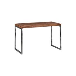 Wohnling Schreibtisch WL1.787 (Sheesham Massivholz / Metall 120x60 cm Modern)
