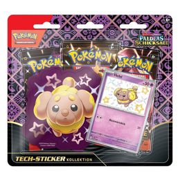 POKÉMON Sammelkarte Hefel 3 Booster-Packs & Sticker Pokemon Sammel-Karten deutsch