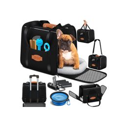 Lovpet Tiertransportbox, Hundebox Hundetasche Transportbox 2in1 Hunde Katzentasche