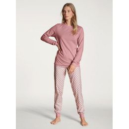 Calida Pyjama DAMEN Pyjama mit Bündchen