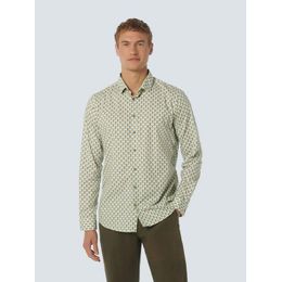 NO EXCESS Langarmhemd Shirt Stretch Allover Printed