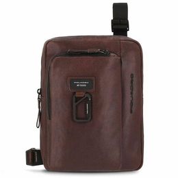 Piquadro Harper Umhängetasche Leder 21 cm dark brown