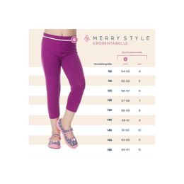 Merry Style Leggings Mädchen Caprihose 3/4 Hosen aus Baumwolle MS10-226 (1-tlg) bequem