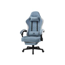 GTPLAYER Gaming-Stuhl Stoff Ergonomischer Stühle Gaming Sessel Sicherheits-Leichtlaufrollen (Packung)