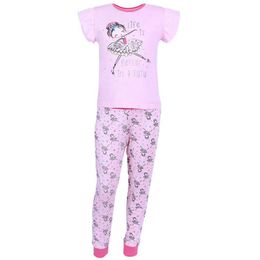 Sarcia.eu Pyjama Rosa Pyjama mit Ballerina 5-6 Jahre