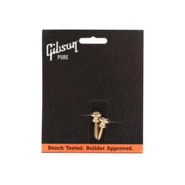 Gibson E-Gitarre, PREP-010 Guitar Strap Button Brass Paar