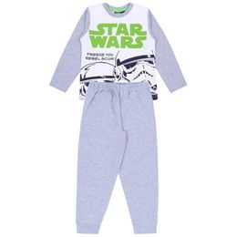 Sarcia.eu Pyjama Grau - weißer Schlafanzug Star Wars DISNEY 4-5 Jahre