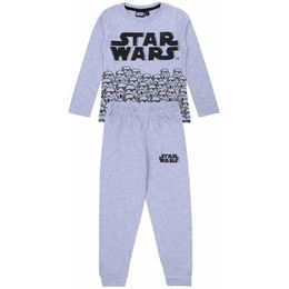 Sarcia.eu Pyjama Grau-schwarzes Jungen-Pyjama Star Wars Disney 6 Jahre