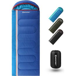 UE Stock Schlafsack Bessport Wasserdichter Erwachsene Schlafsack für Camping Outdoor Blau