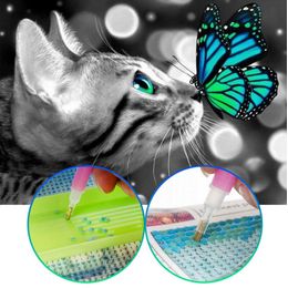 MT MALATEC Malen nach Zahlen 5d Diamond Painting Katze (Packung)